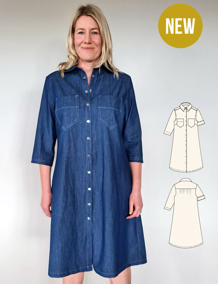 Classic Shirt Dress by Sewing Revival | My Next Make