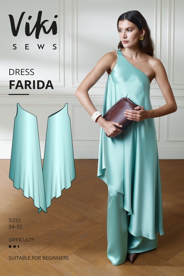 Farida Bias Cut Dress by Vikisews | My Next Make